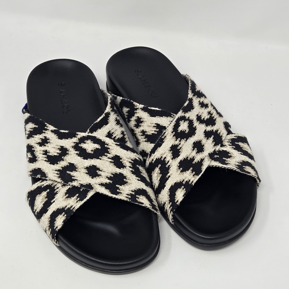 Rothy's | Shoes | Rothys The Weekend Slide In Black And Cream | Poshmark